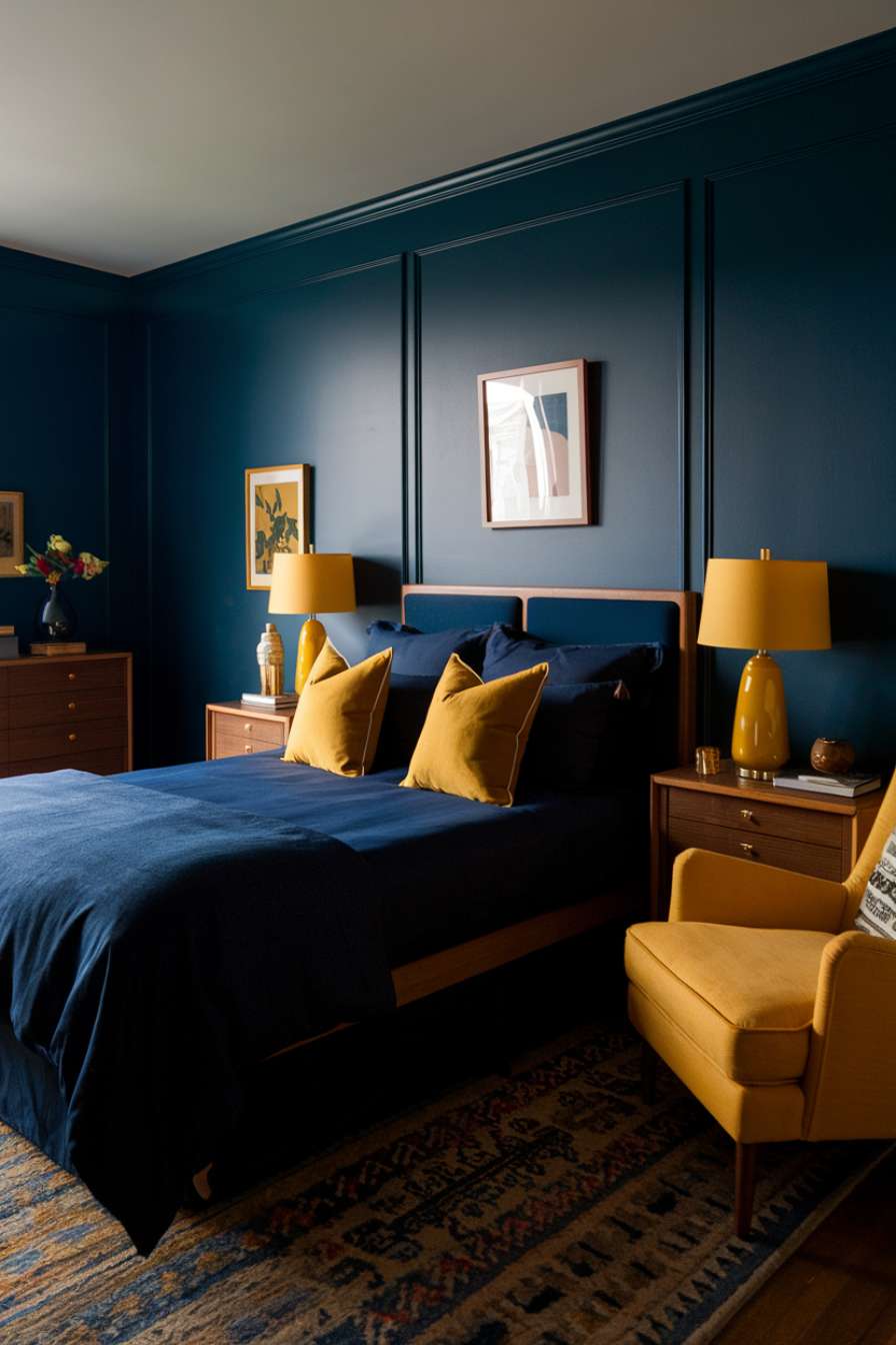 31 Dark Blue Bedroom Ideas for a Bold, Moody Aesthetic