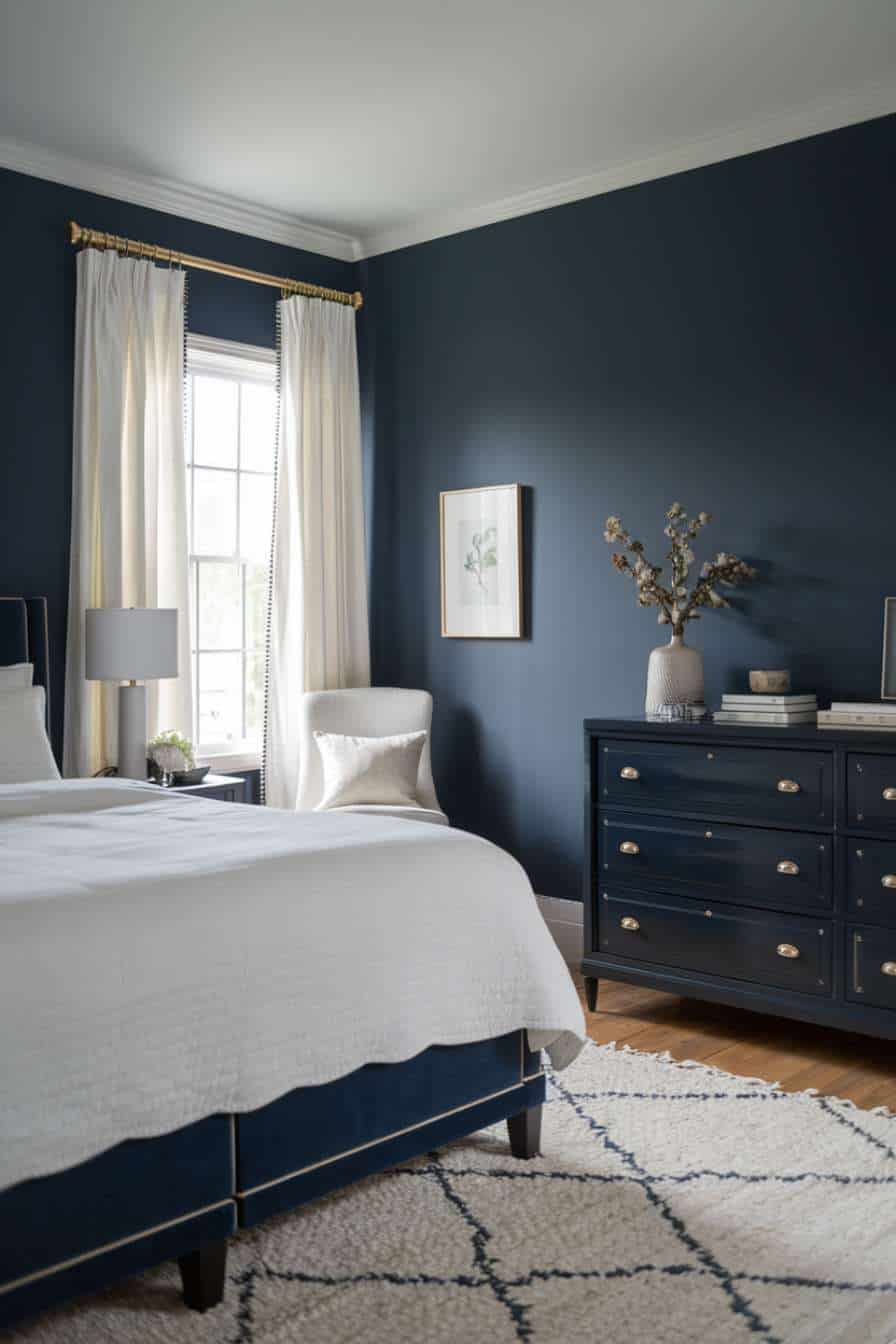 31 Dark Blue Bedroom Ideas for a Bold, Moody Aesthetic