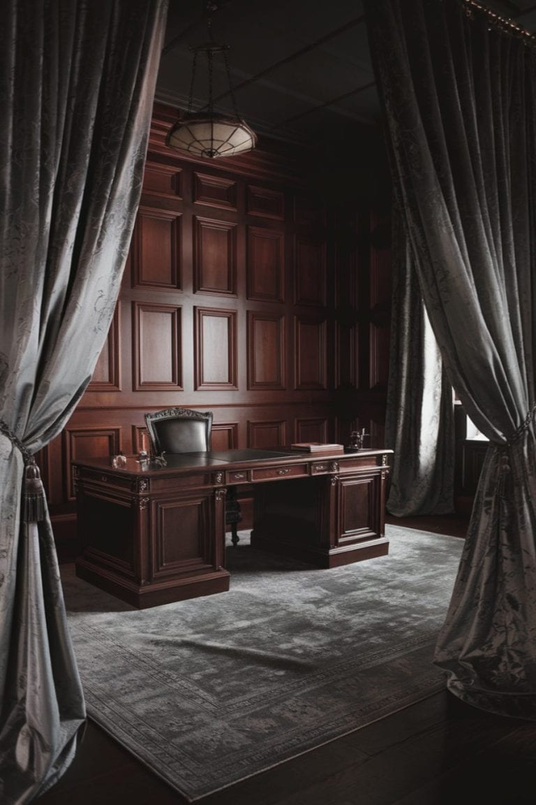 34 Sophisticated Dark Office Ideas To Transform Your Workspace