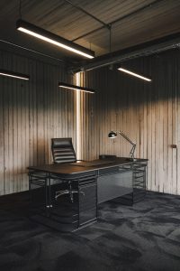 34 Sophisticated Dark Office Ideas To Transform Your Workspace