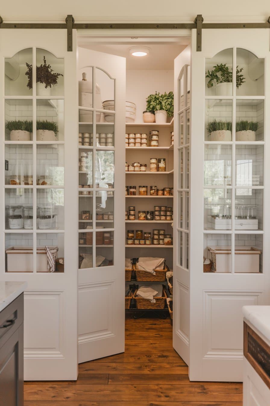 35 Creative Farmhouse Pantry Door Ideas for a Rustic Kitchen Aesthetic