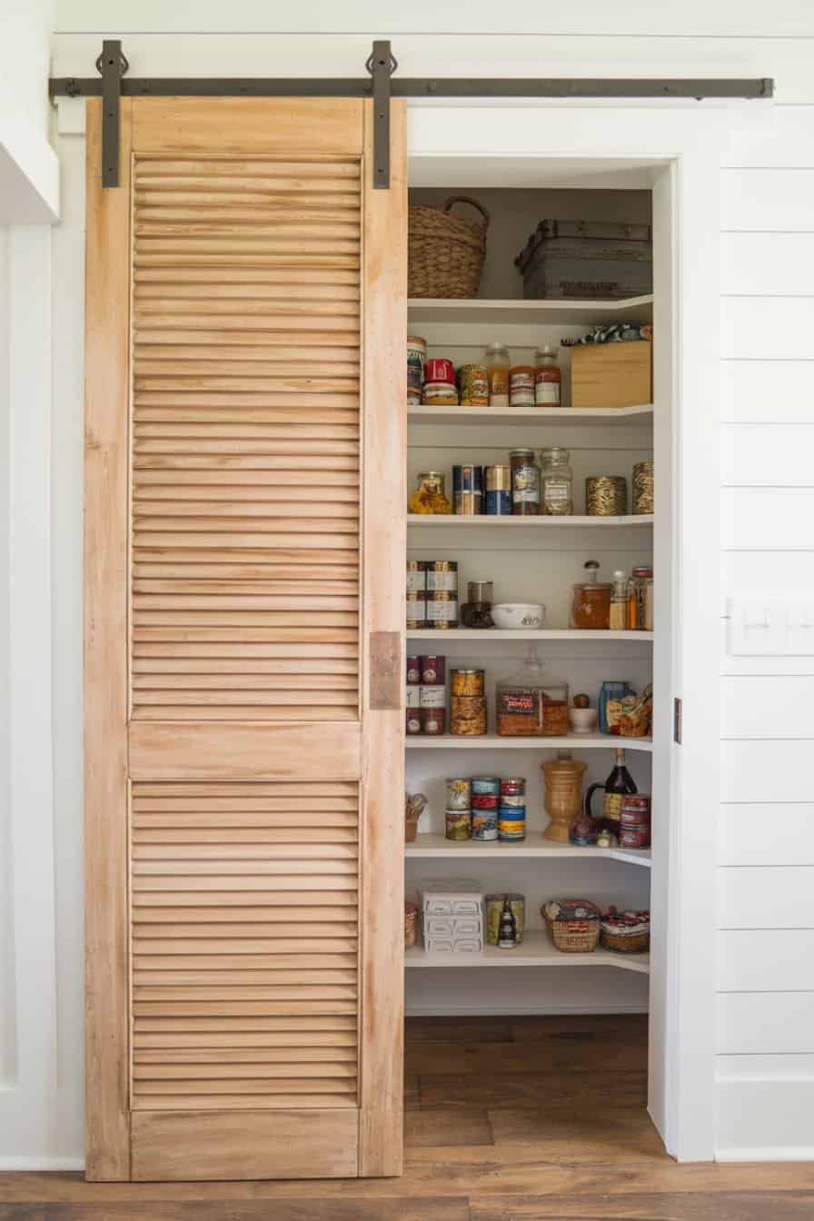 35 Creative Farmhouse Pantry Door Ideas for a Rustic Kitchen Aesthetic