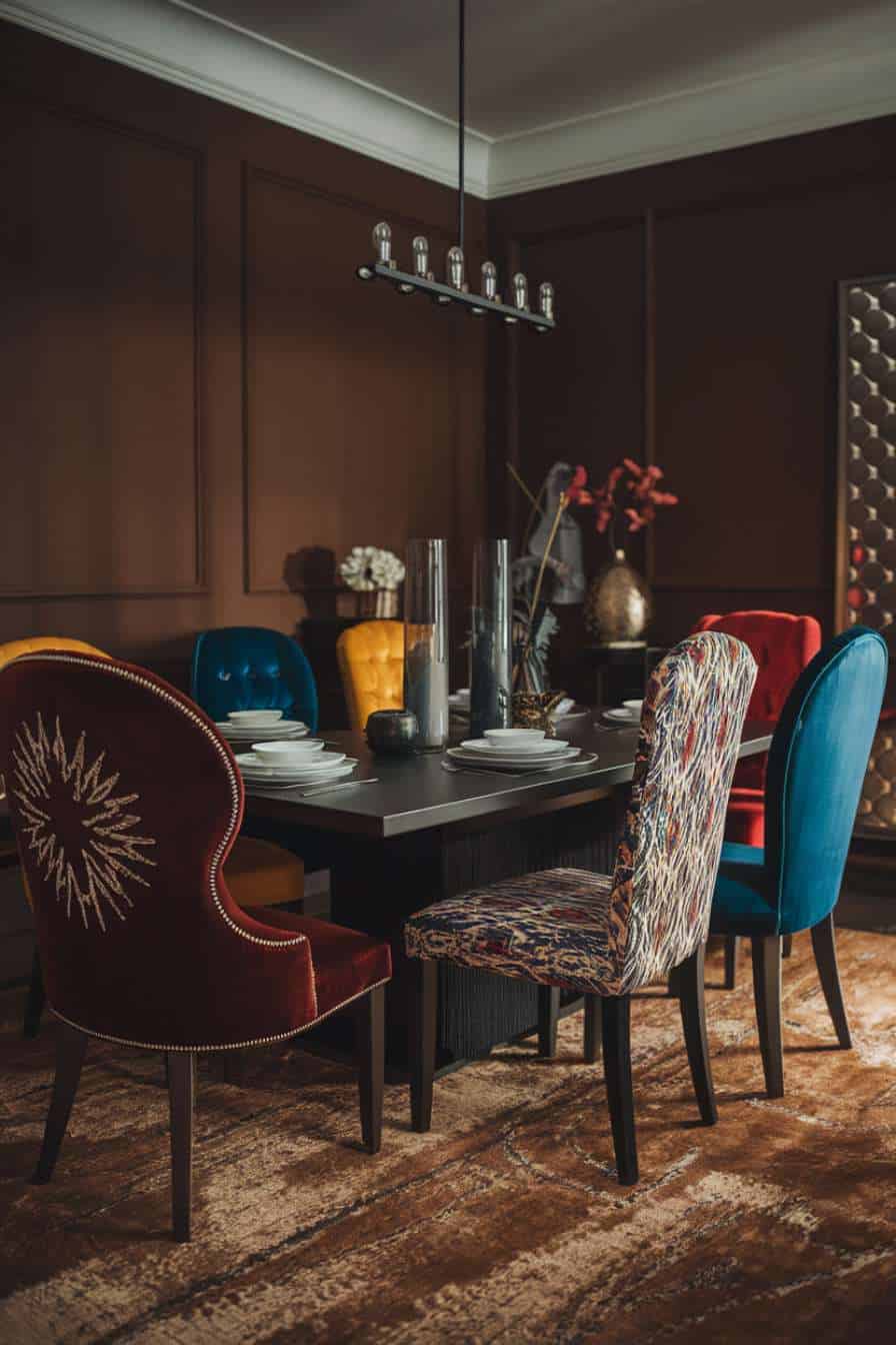 24 Moody Dining Room Ideas To Create an Elegant, Dramatic Ambiance