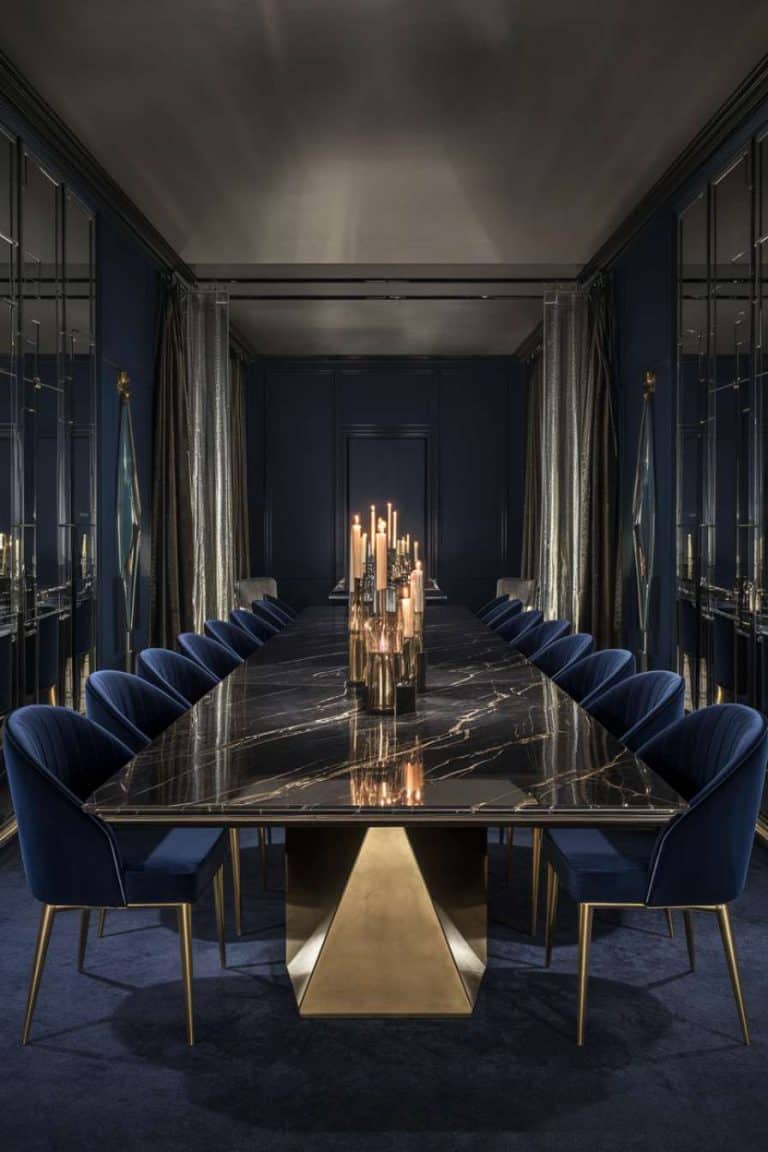 24 Moody Dining Room Ideas To Create an Elegant, Dramatic Ambiance