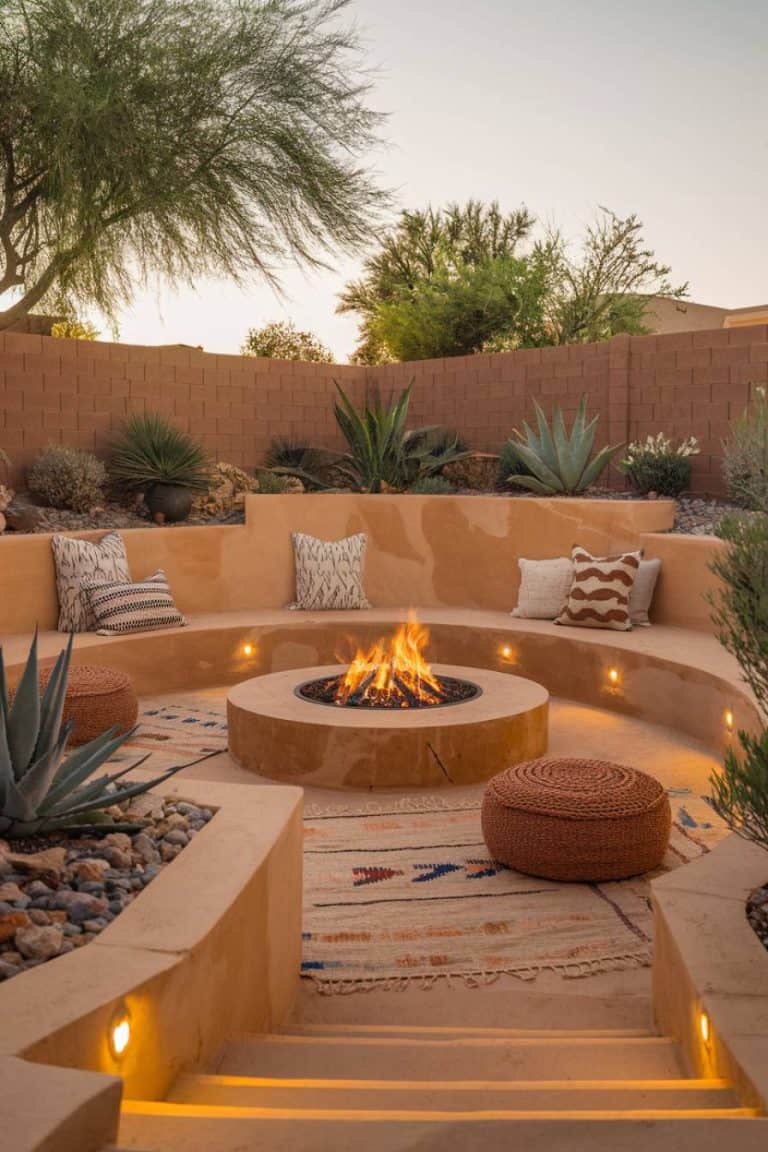 46 Creative Sunken Firepit Ideas To Warm Up Your Backyard