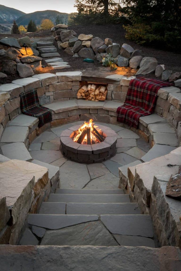 46 Creative Sunken Firepit Ideas To Warm Up Your Backyard