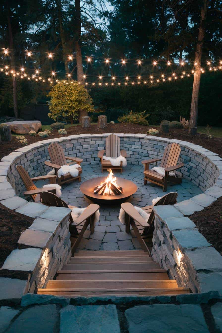 46 Creative Sunken Firepit Ideas To Warm Up Your Backyard