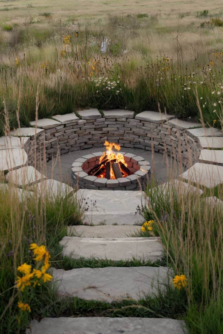 46 Creative Sunken Firepit Ideas To Warm Up Your Backyard