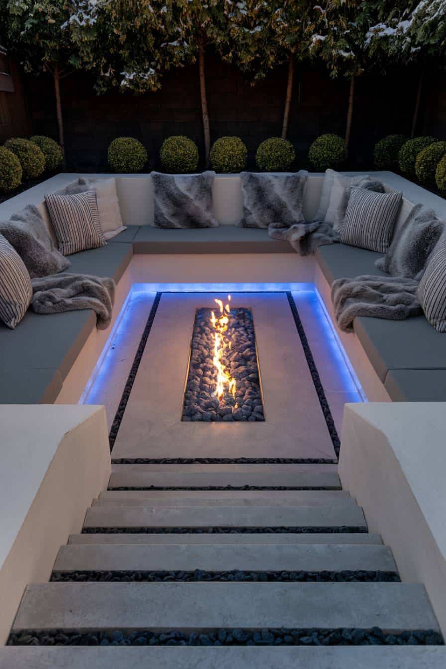 46 Creative Sunken Firepit Ideas To Warm Up Your Backyard