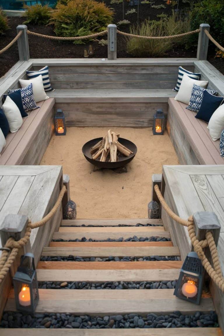 46 Creative Sunken Firepit Ideas To Warm Up Your Backyard