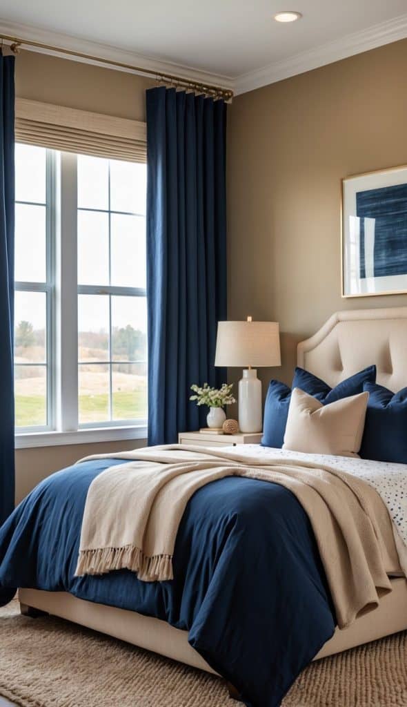 29 Navy Blue Bedroom Ideas To Refresh Your Sleep Space