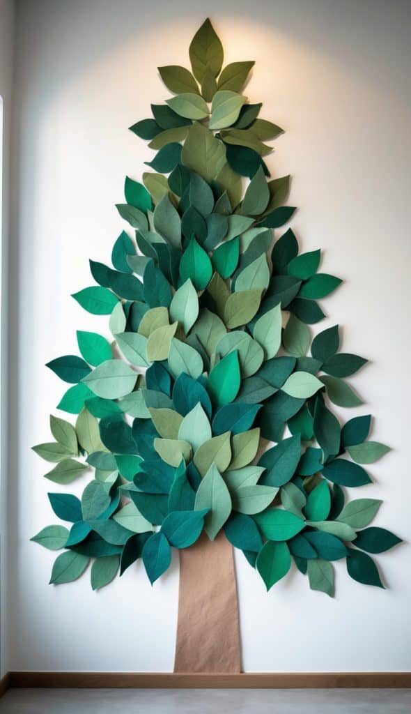 32 Wall Christmas Tree Ideas: Ways To Decorate Small Spaces