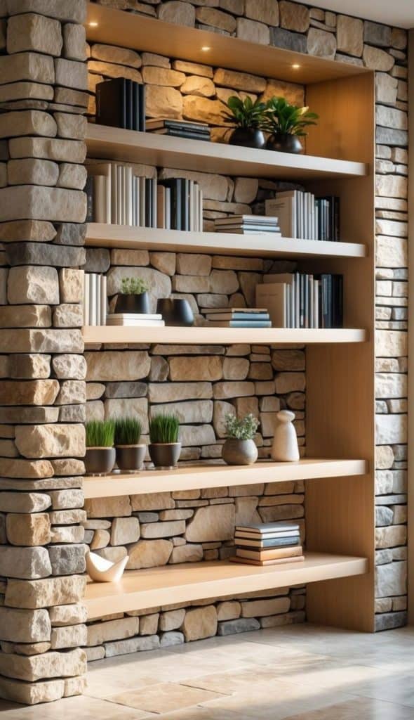 28 Interior Stone Wall Ideas To Level Up Your Home Decor