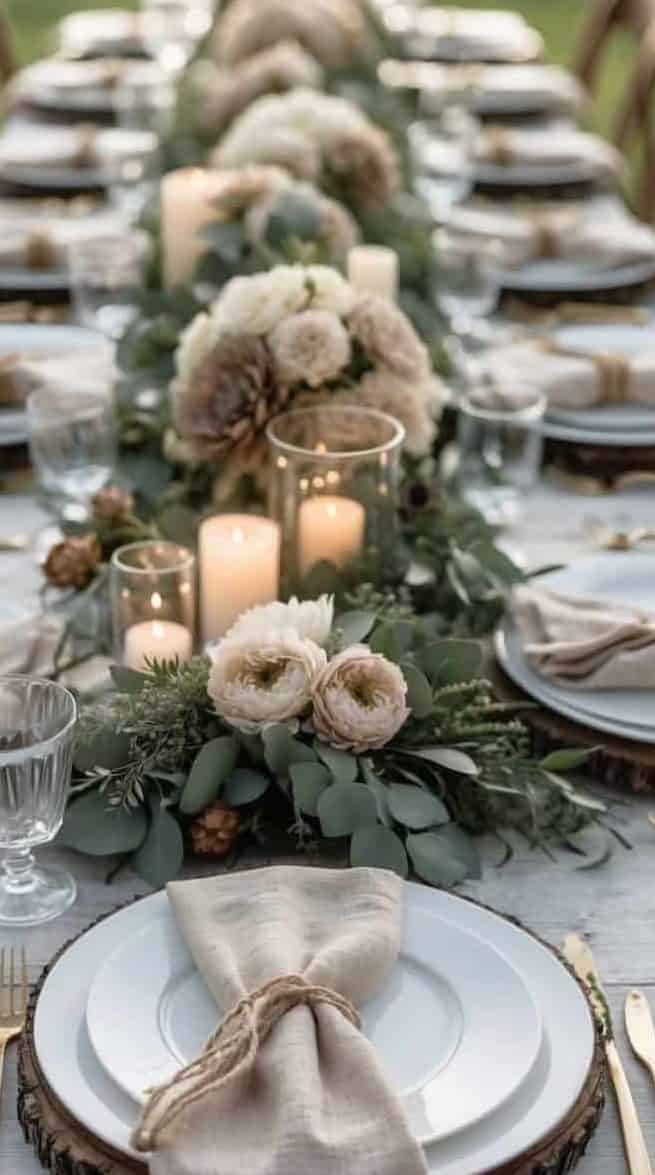 29 Farm Table Wedding Tablescape Ideas for Rustic Elegance