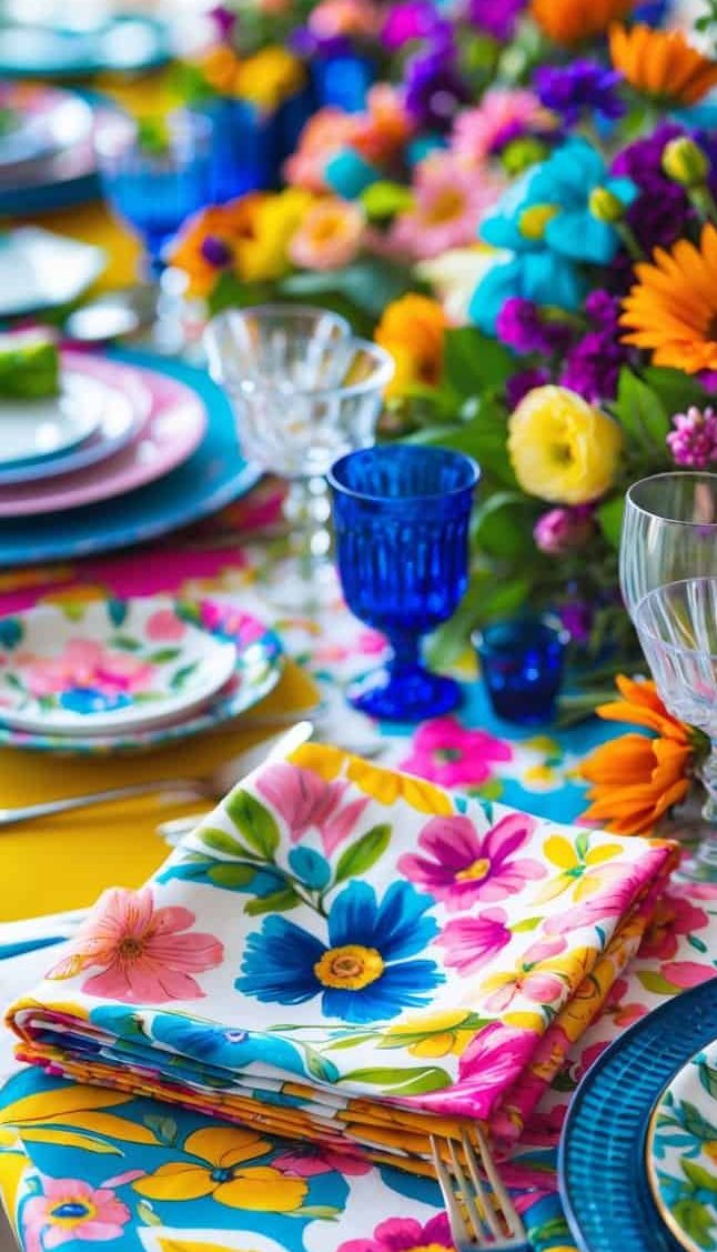 34 Colorful Tablescape Ideas Full of Style and Fun