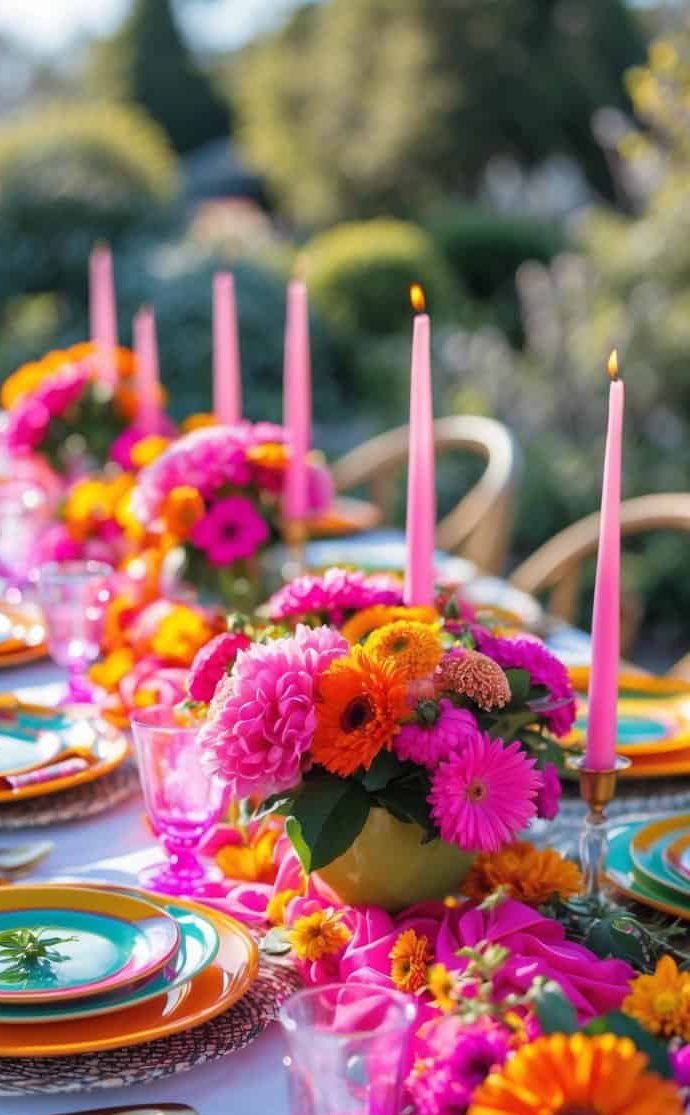 34 Colorful Tablescape Ideas Full of Style and Fun