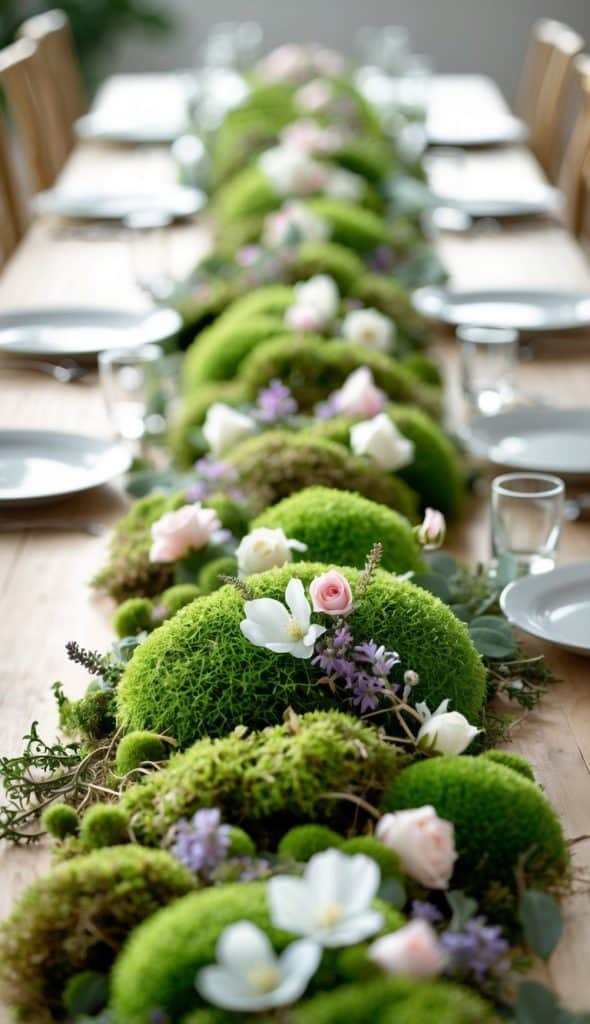 27 Moss Tablescape Ideas for Earthy, Whimsical Gatherings