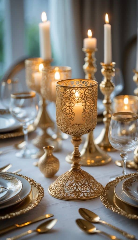 25 Gold Tablescape Ideas for Luxe Gatherings