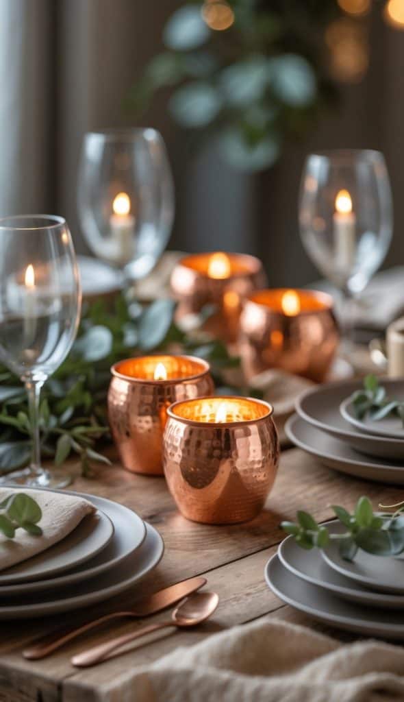 27 Copper Tablescape Ideas for a Uniquely Warm Glow