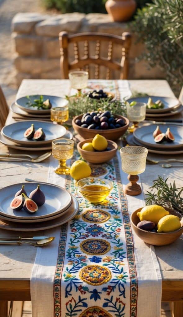 36 Mediterranean Tablescape Ideas for Sunny Gatherings