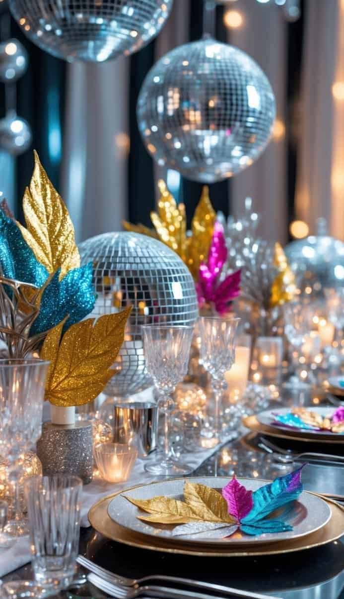 19 Disco Tablescape Ideas To Light Up Your Next Party