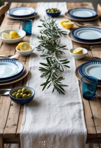40 Greek Tablescape Ideas: Aegean and Mediterranean Vibes