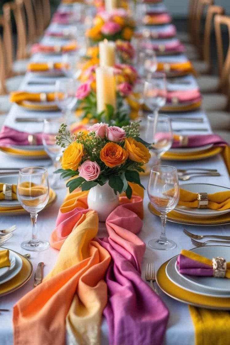 34 Colorful Tablescape Ideas Full of Style and Fun