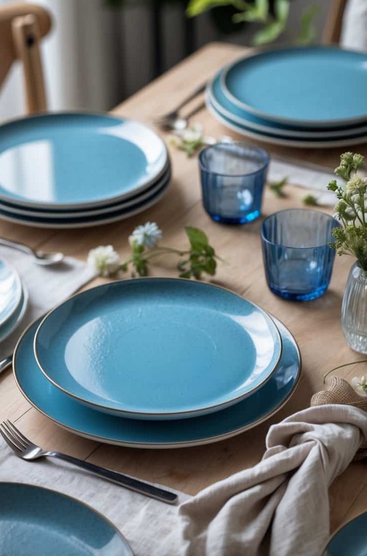 36 Blue Tablescape Ideas for Cool, Serene Celebrations