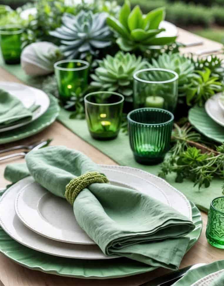 26 Green Tablescape Ideas for Stylish, Fresh Dining