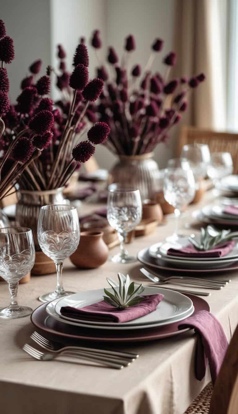 23 Burgundy Tablescape Ideas for Memorable Events