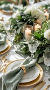 32 Green and Gold Tablescape Ideas for Elegant Celebrations