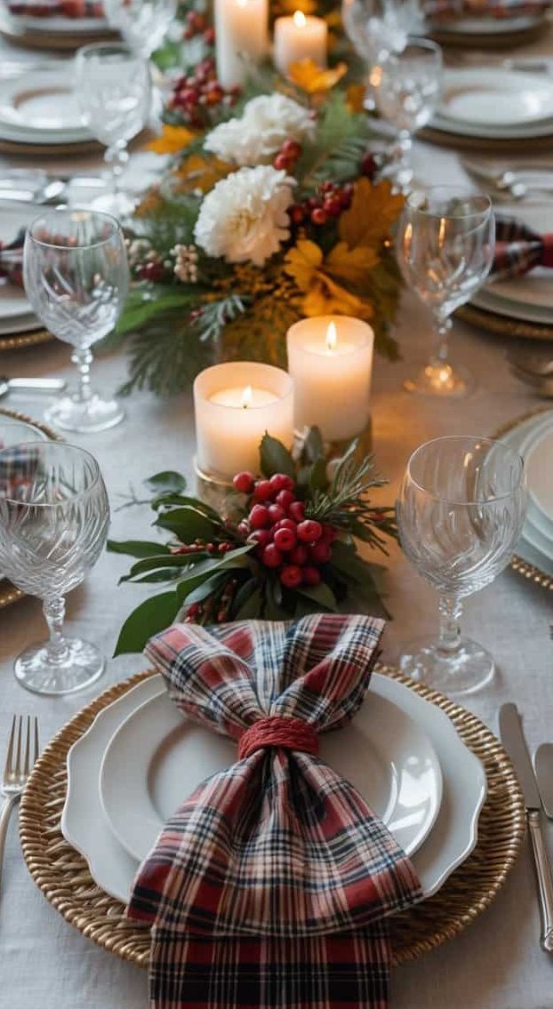 27 Plaid Tablescape Ideas for Cozy, Nostalgic Gatherings
