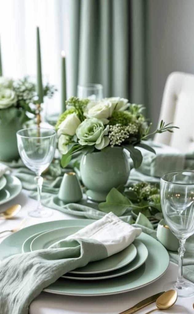 37 Sage Green Tablescape Ideas: Calming Inspo for Events