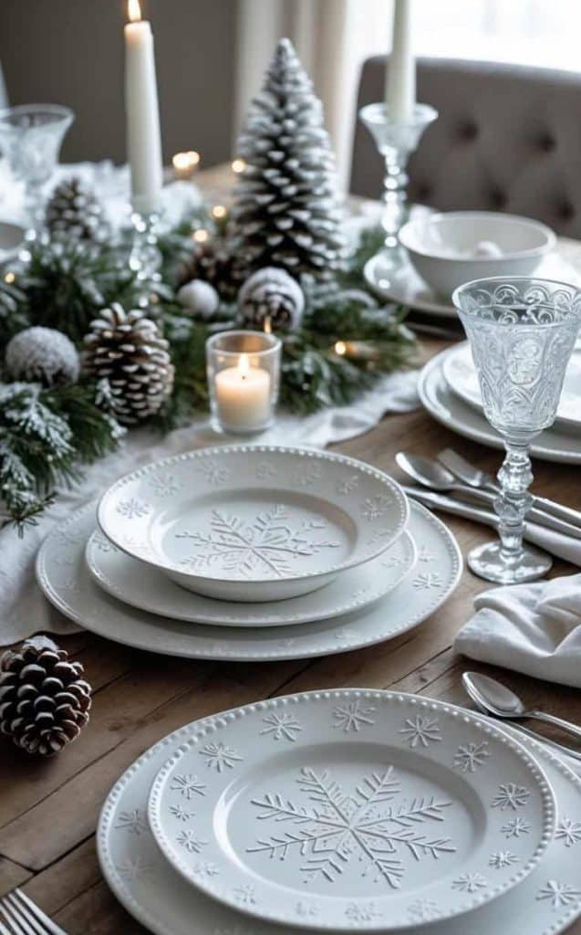 24 Snowflake Tablescape Ideas for a Winter Wonderland Celebration