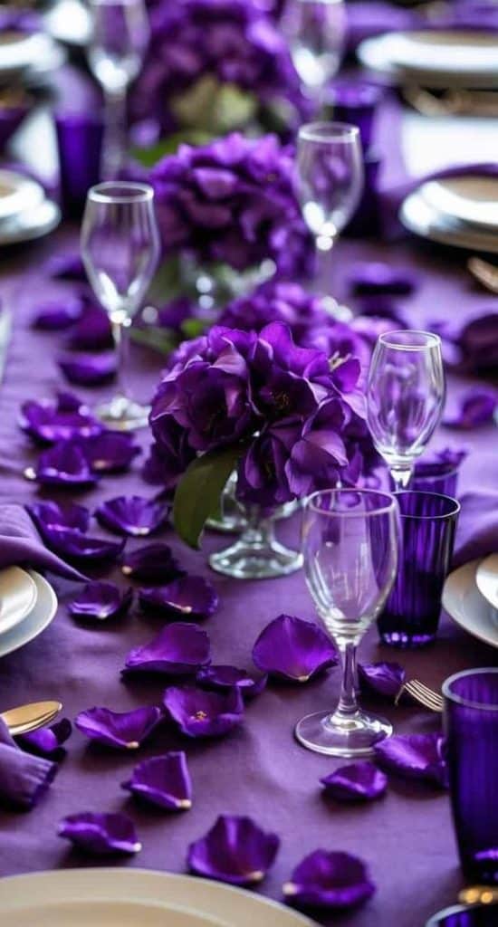 33 Purple Tablescape Ideas for Bold Celebrations