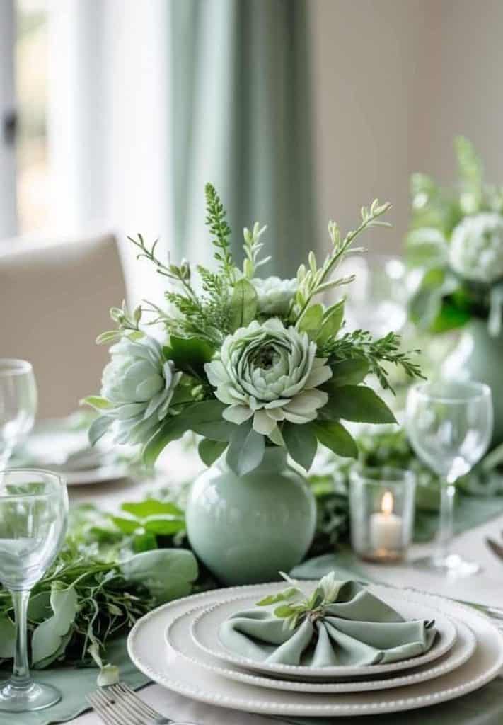 37 Sage Green Tablescape Ideas: Calming Inspo for Events