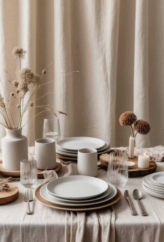 26 Neutral Tablescape Ideas for Effortless Elegance