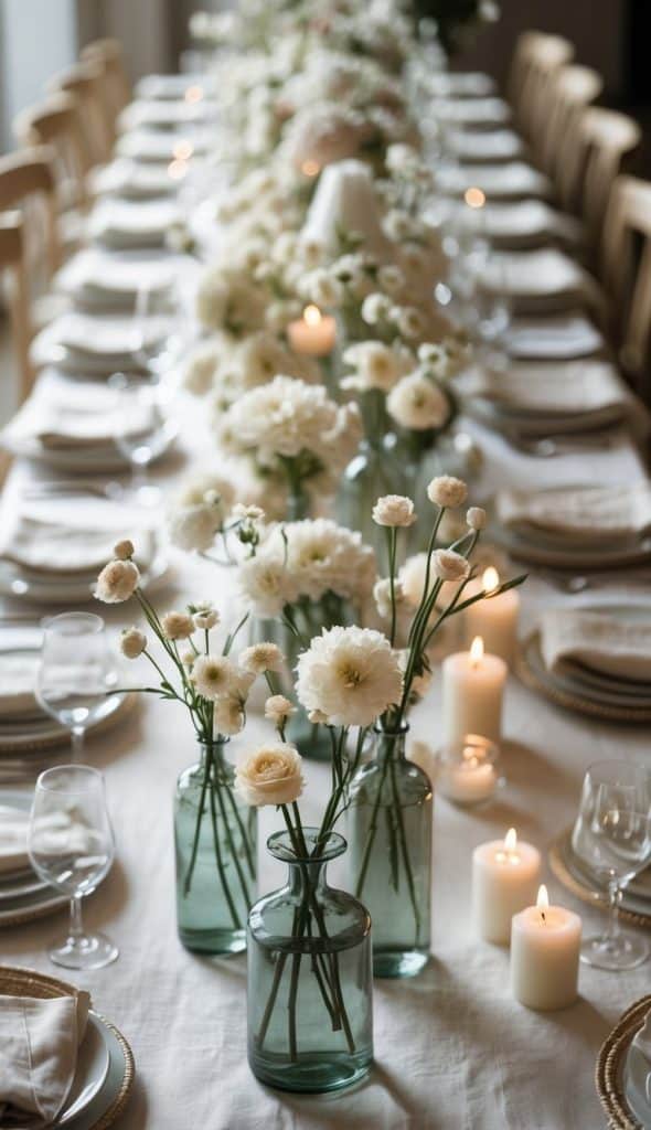 31 Bud Vase Tablescape Ideas: Minimal Single-Stem Floral Beauty