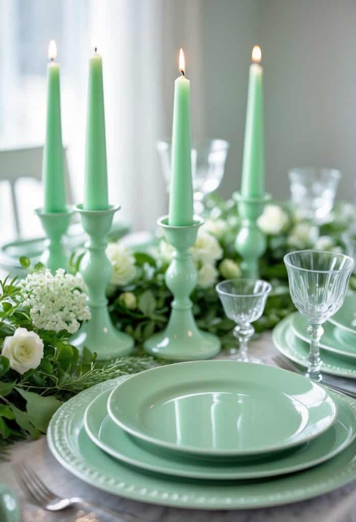 34 Mint Tablescape Ideas: Fresh, Airy, Stylish Table Decor