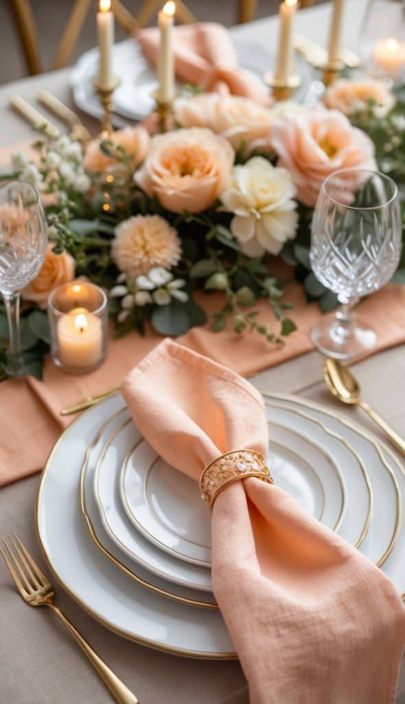 26 Peach Tablescape Ideas: Soft Spring to Summer Styling