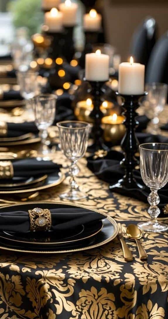 18 Black and Gold Tablescape Ideas for Stunning Celebrations