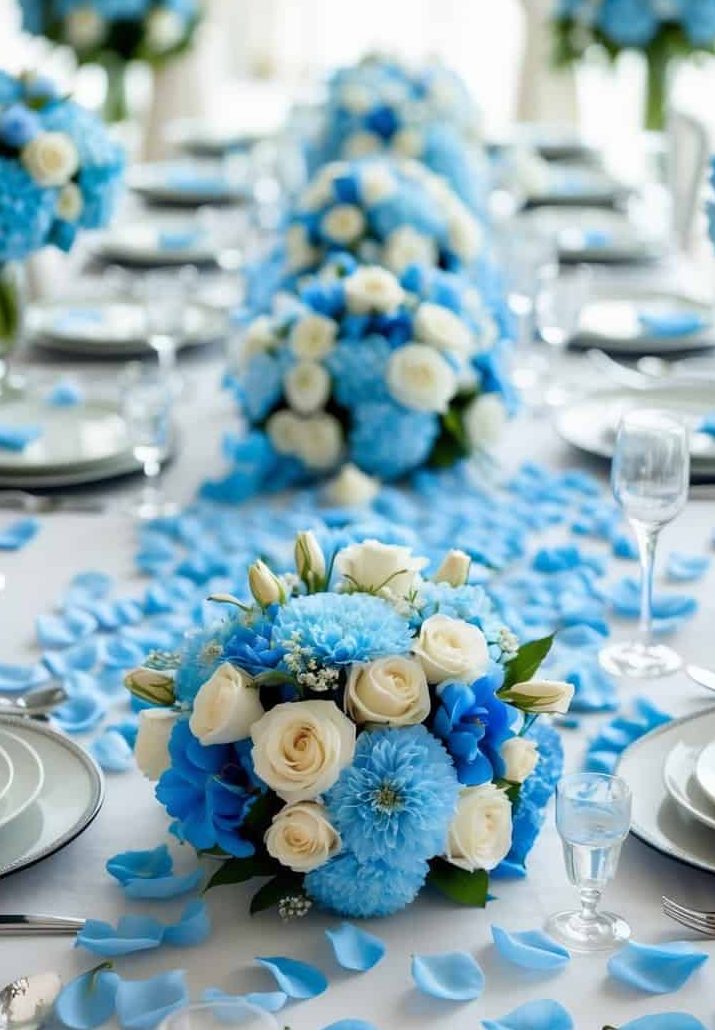 26 Blue Wedding Tablescape Ideas: From Coastal to Romantic