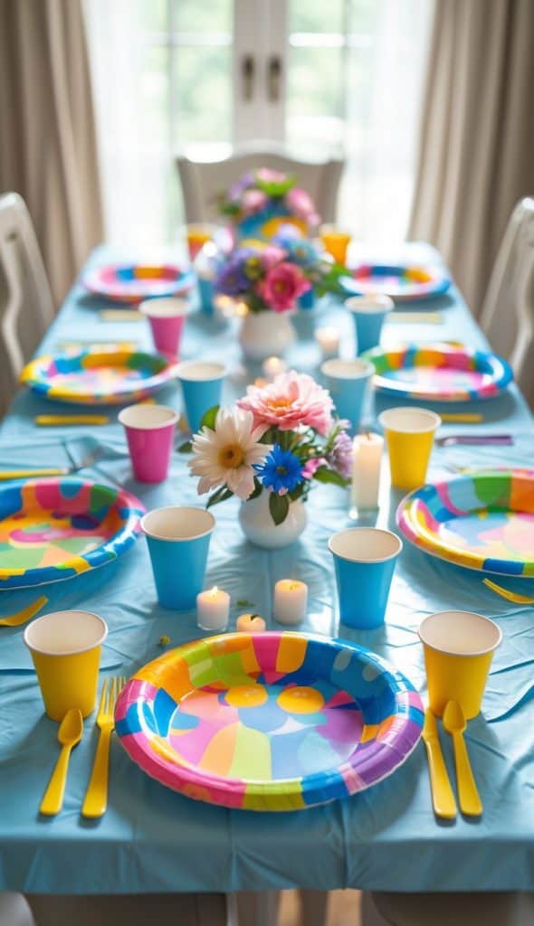 27 Disposable Tableware Tablescapes for Easy, Stylish Entertaining