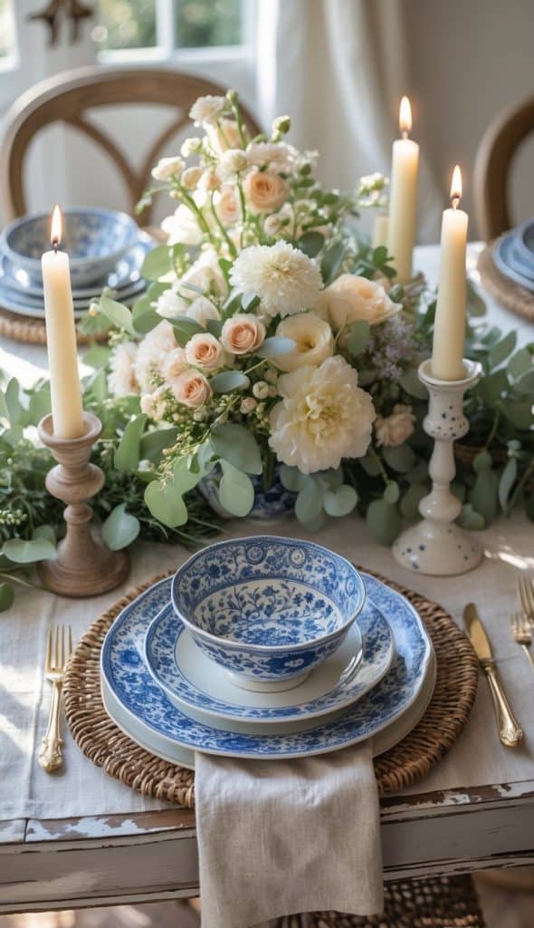 33 French Country Tablescape Ideas: Soft, Pastoral French Style