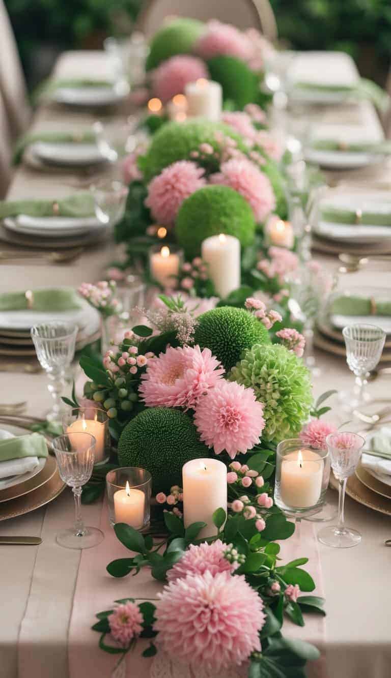 43 Green and Pink Tablescape Ideas: Fresh, Seasonal Styling