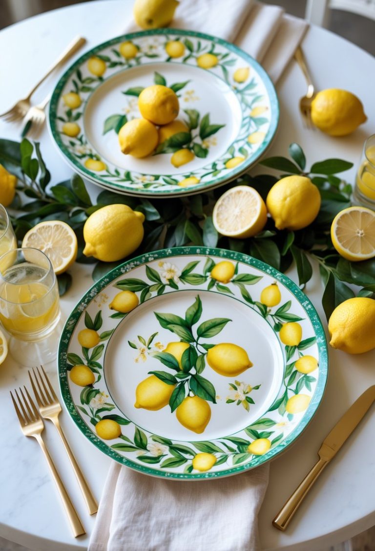 29 Lemon Tablescape Ideas: Sunny and Bright Table Decor