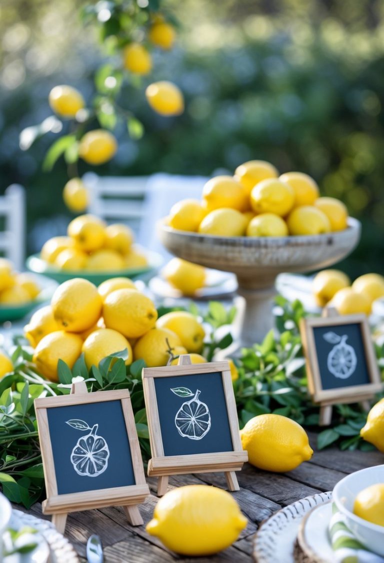 29 Lemon Tablescape Ideas: Sunny and Bright Table Decor